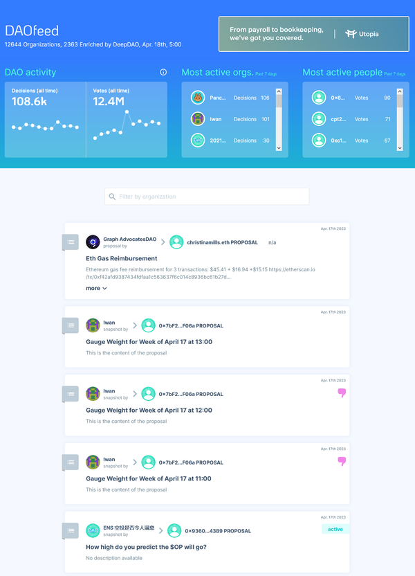 Top tools for finding past and current DAO proposals